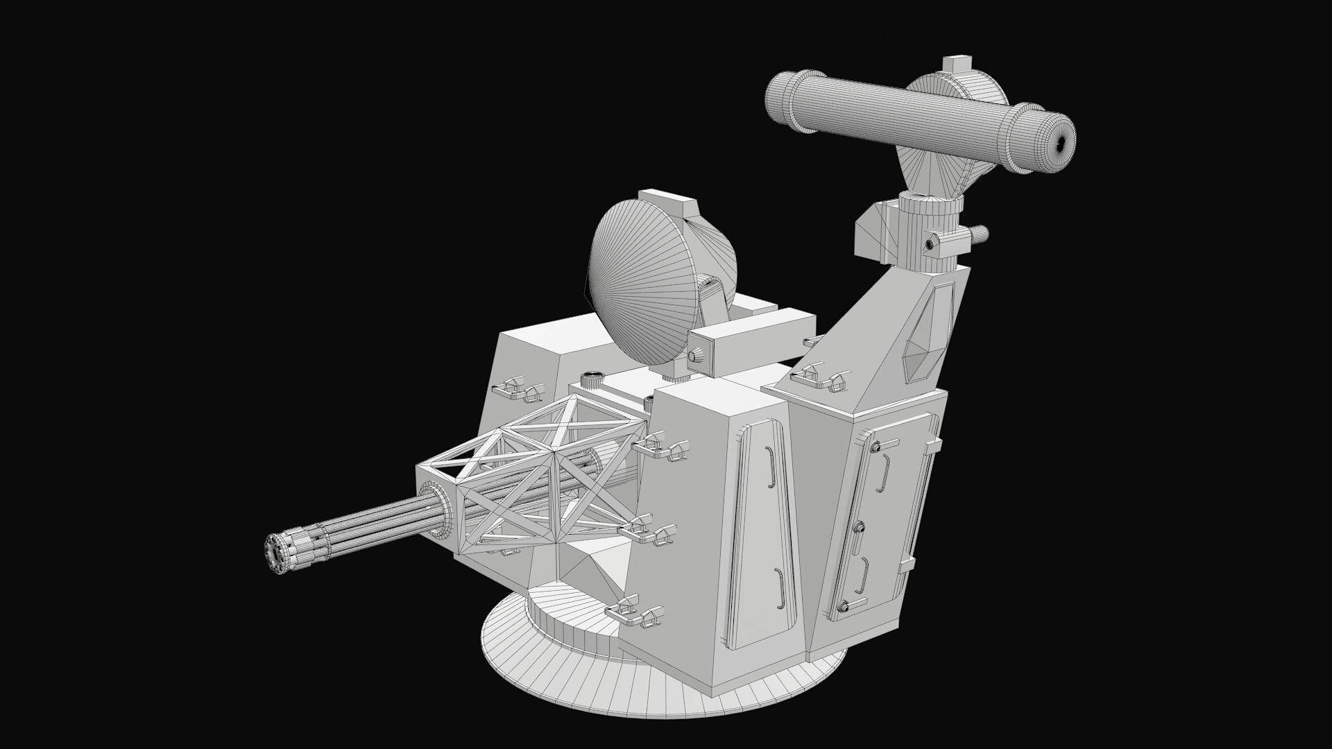 3D Model Goalkeeper CIWS Naval Gun - TurboSquid 2287472