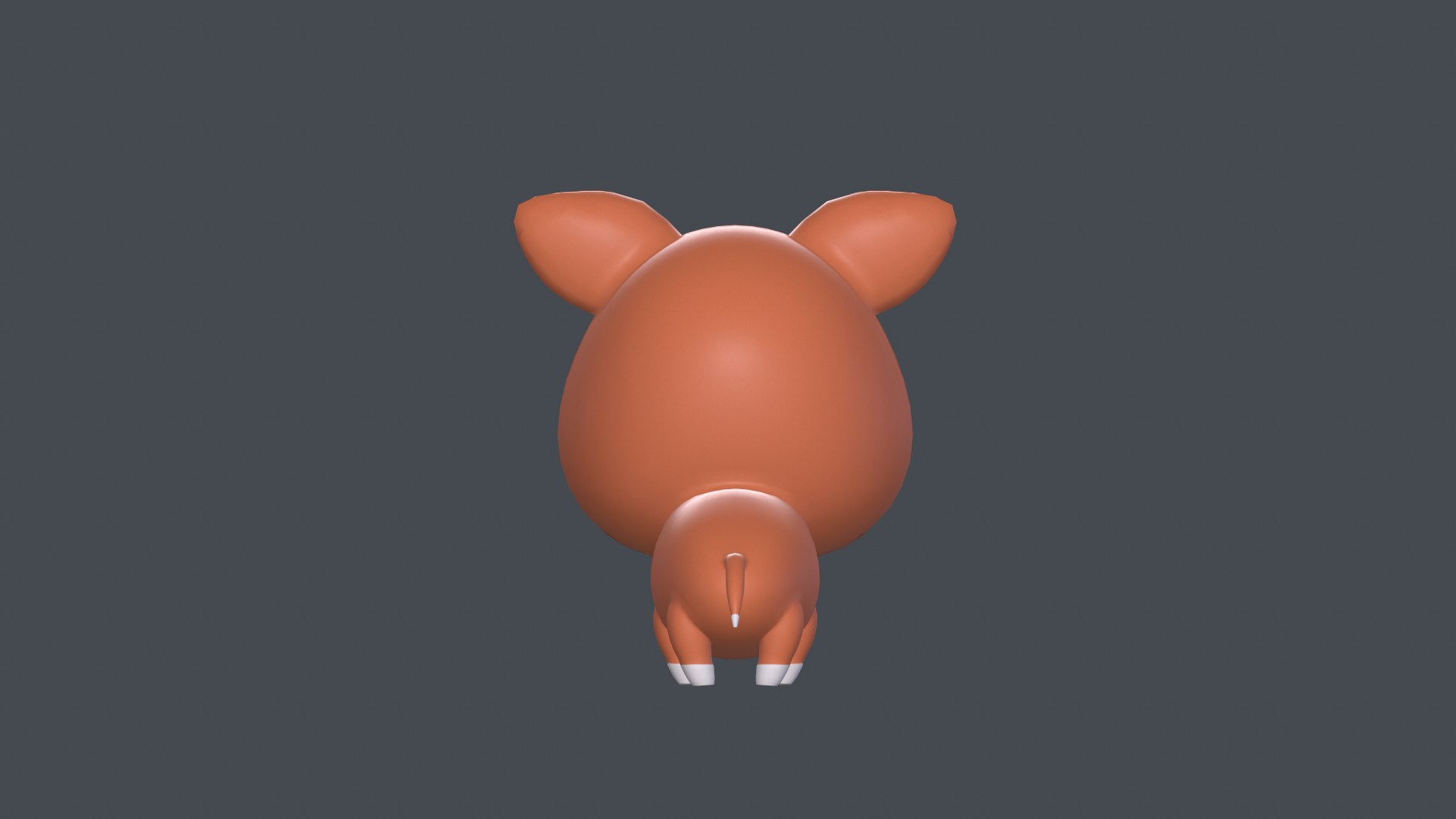 Pig Cartoon Model Model - TurboSquid 1874464