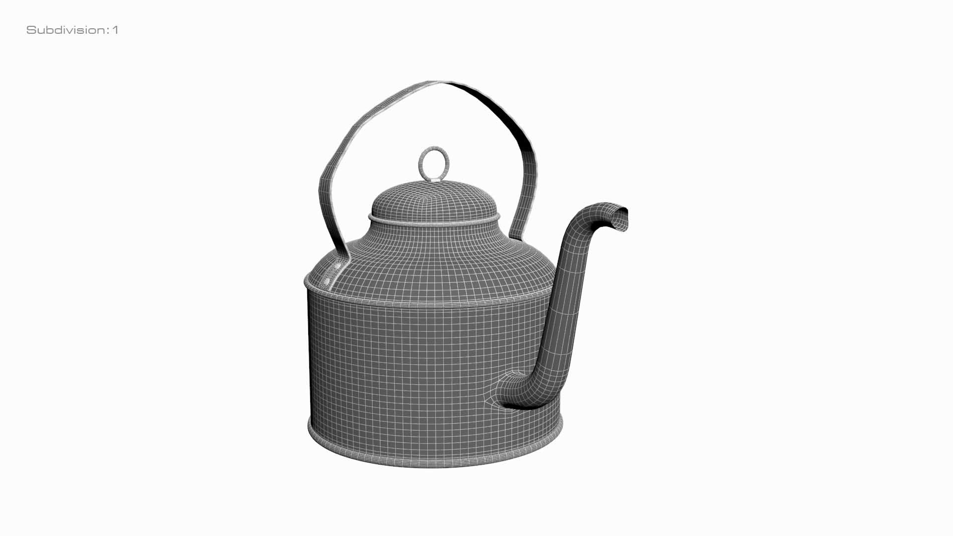 3D Antique Tea Pot Model - TurboSquid 1659889