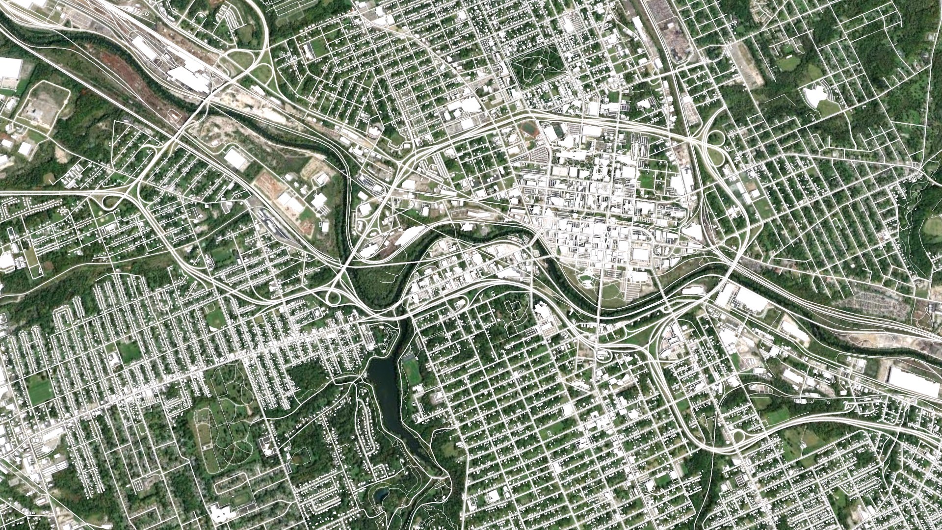 3D Cityscape Youngstown USA Model - TurboSquid 1998441