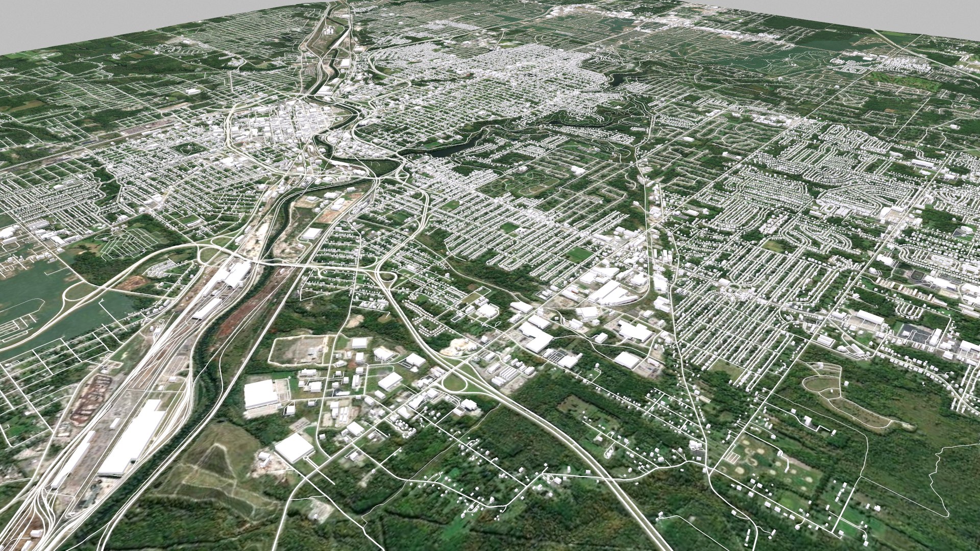 3D Cityscape Youngstown USA Model - TurboSquid 1998441