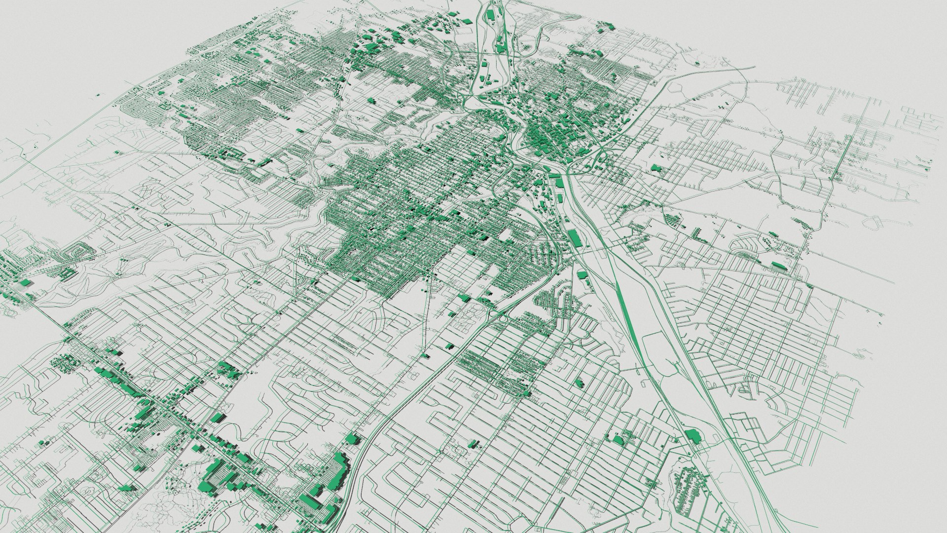 3D Cityscape Youngstown USA Model - TurboSquid 1998441