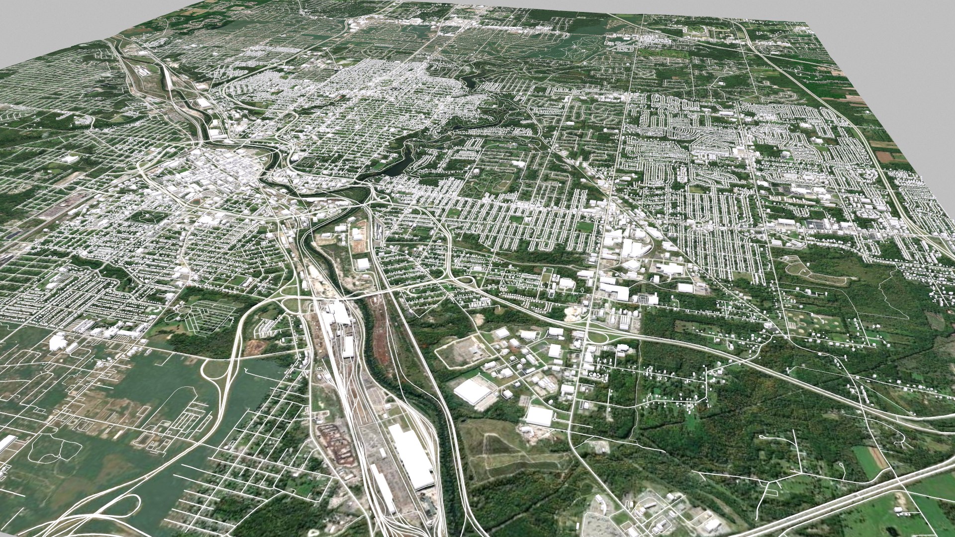 3D Cityscape Youngstown USA Model - TurboSquid 1998441