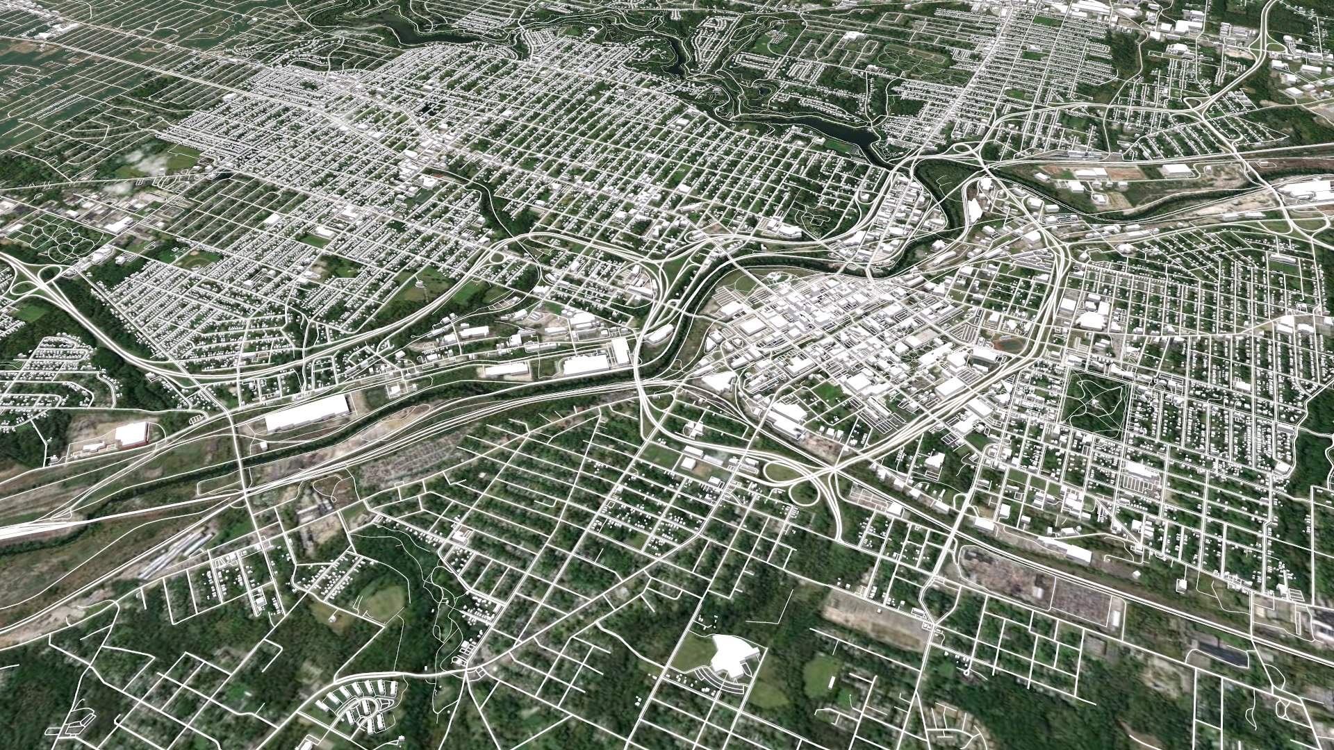 3D Cityscape Youngstown USA Model - TurboSquid 1998441