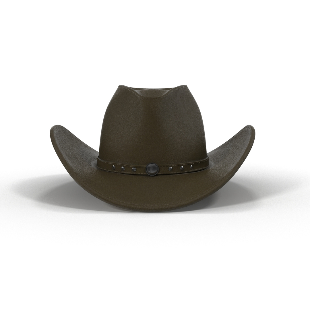 3d Cowboy Hat 2 Modeled