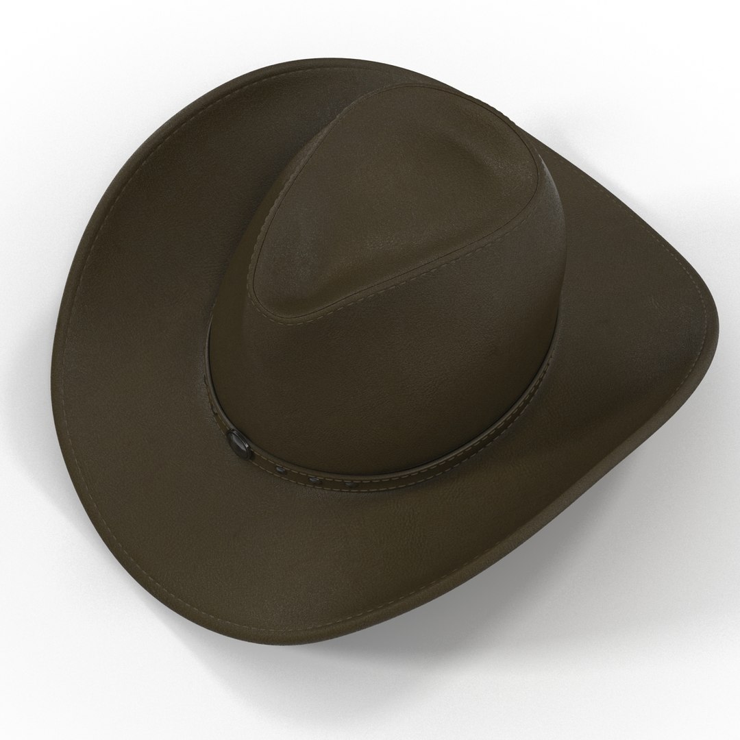 3d Cowboy Hat 2 Modeled