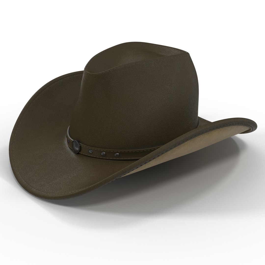 3d Cowboy Hat 2 Modeled