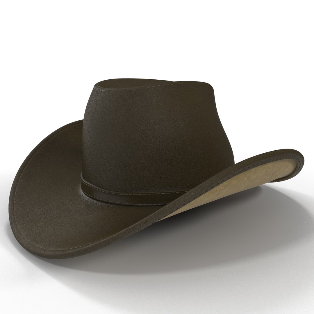 3d Cowboy Hat 2 Modeled