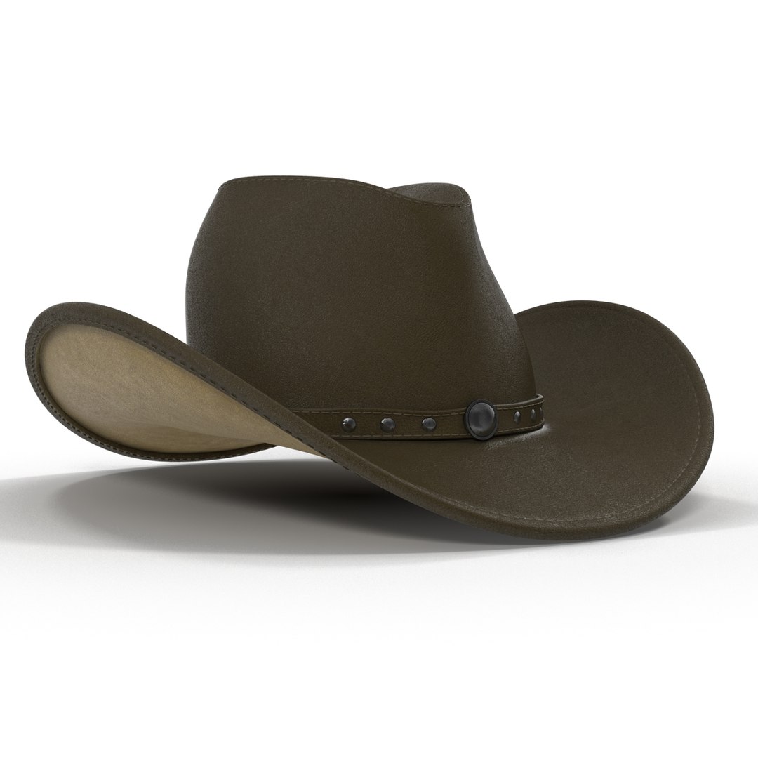 3d Cowboy Hat 2 Modeled