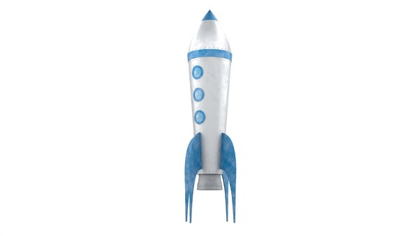 Gray metal rocket 3D model - TurboSquid 1656684