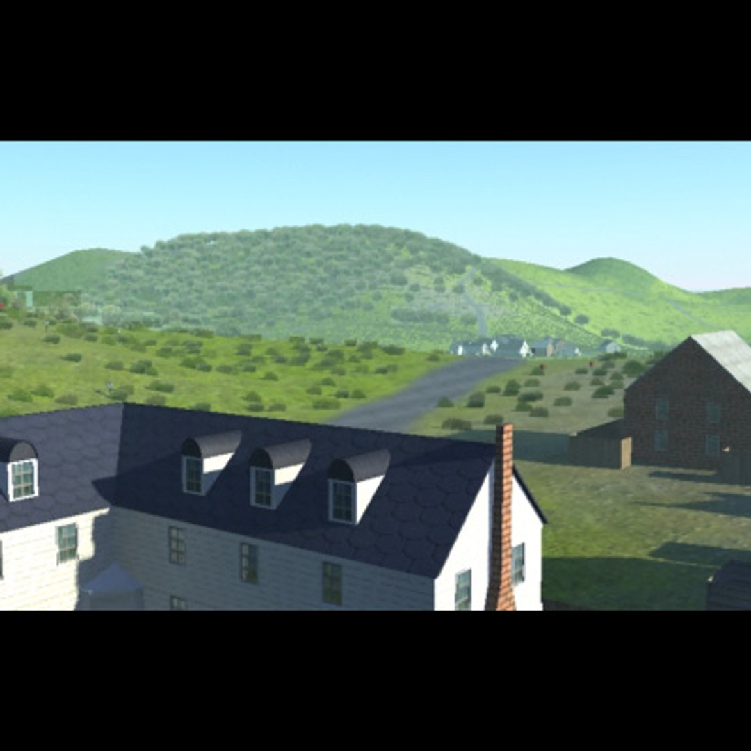 3dsmax Landscape Villages Land