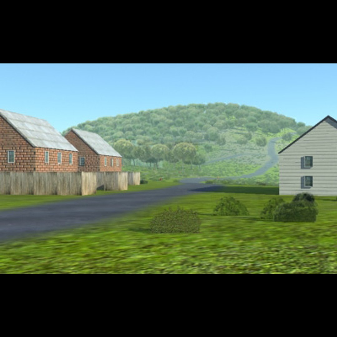 3dsmax Landscape Villages Land