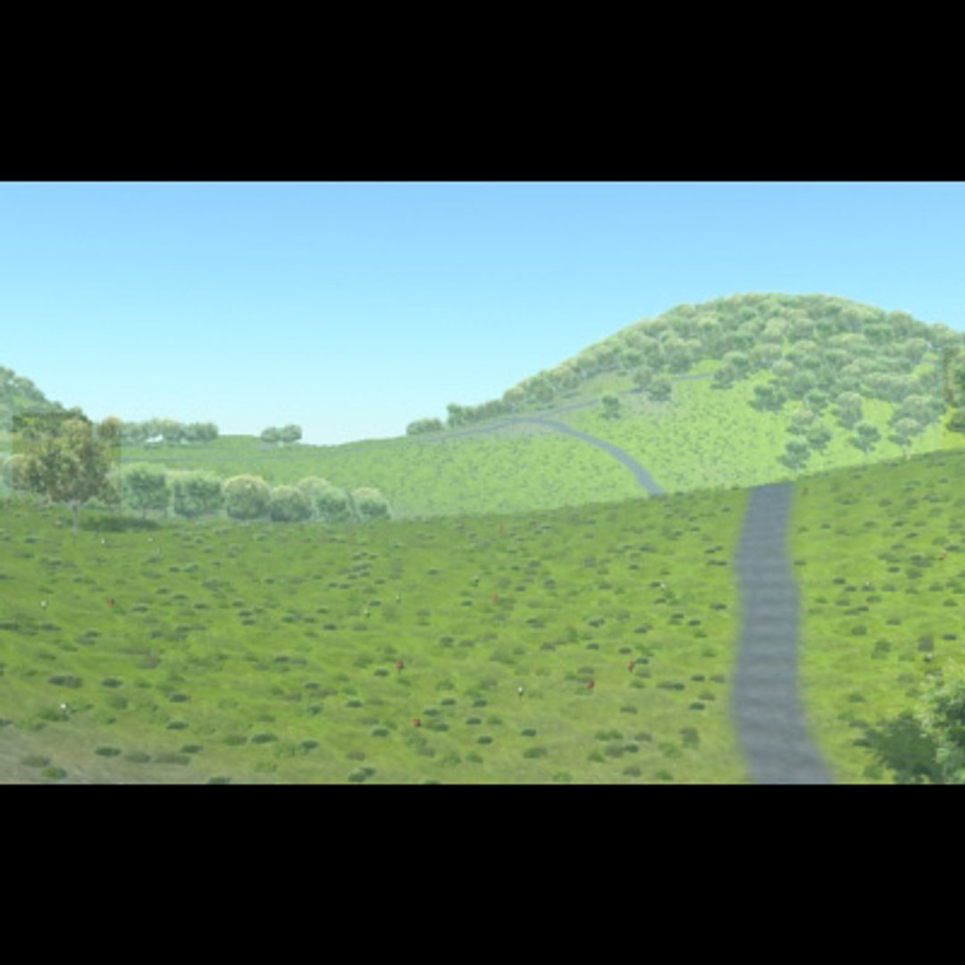 3dsmax Landscape Villages Land