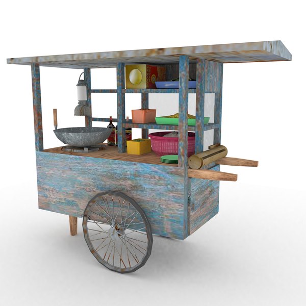 3D model Fried Rice Mobile Portable Stall - TurboSquid 1767411