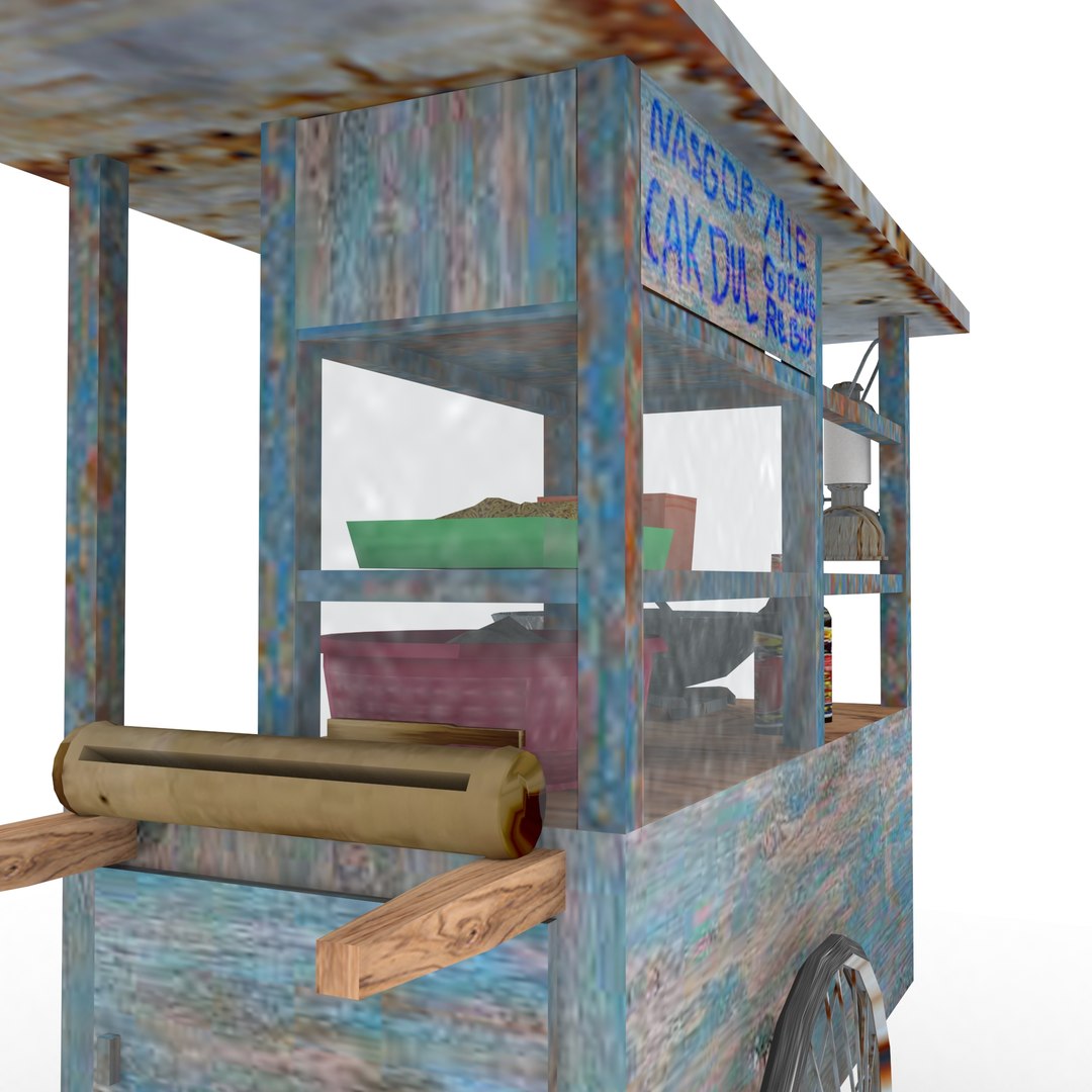 3D Model Fried Rice Mobile Portable Stall - TurboSquid 1767411
