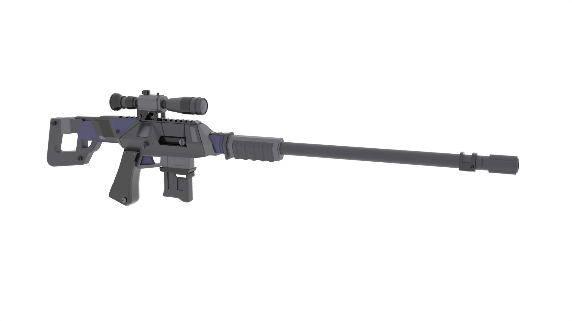 Sniper Rifle 2 Gun Weapon 3D Model - TurboSquid 2280529