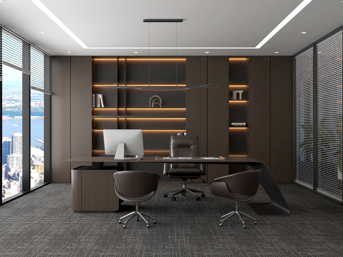 3D Office Interior Model - TurboSquid 2355990