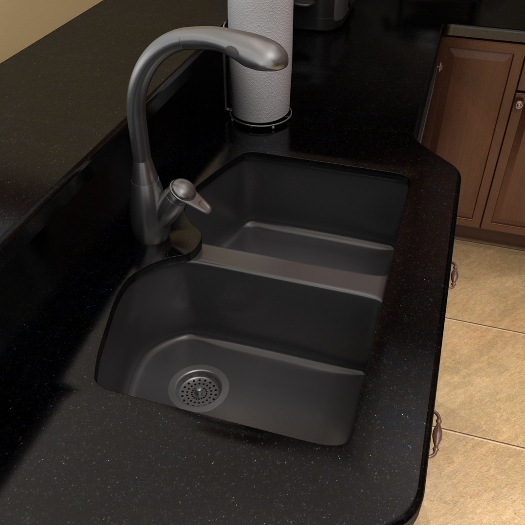 3ds Max Kitchen Scene Set