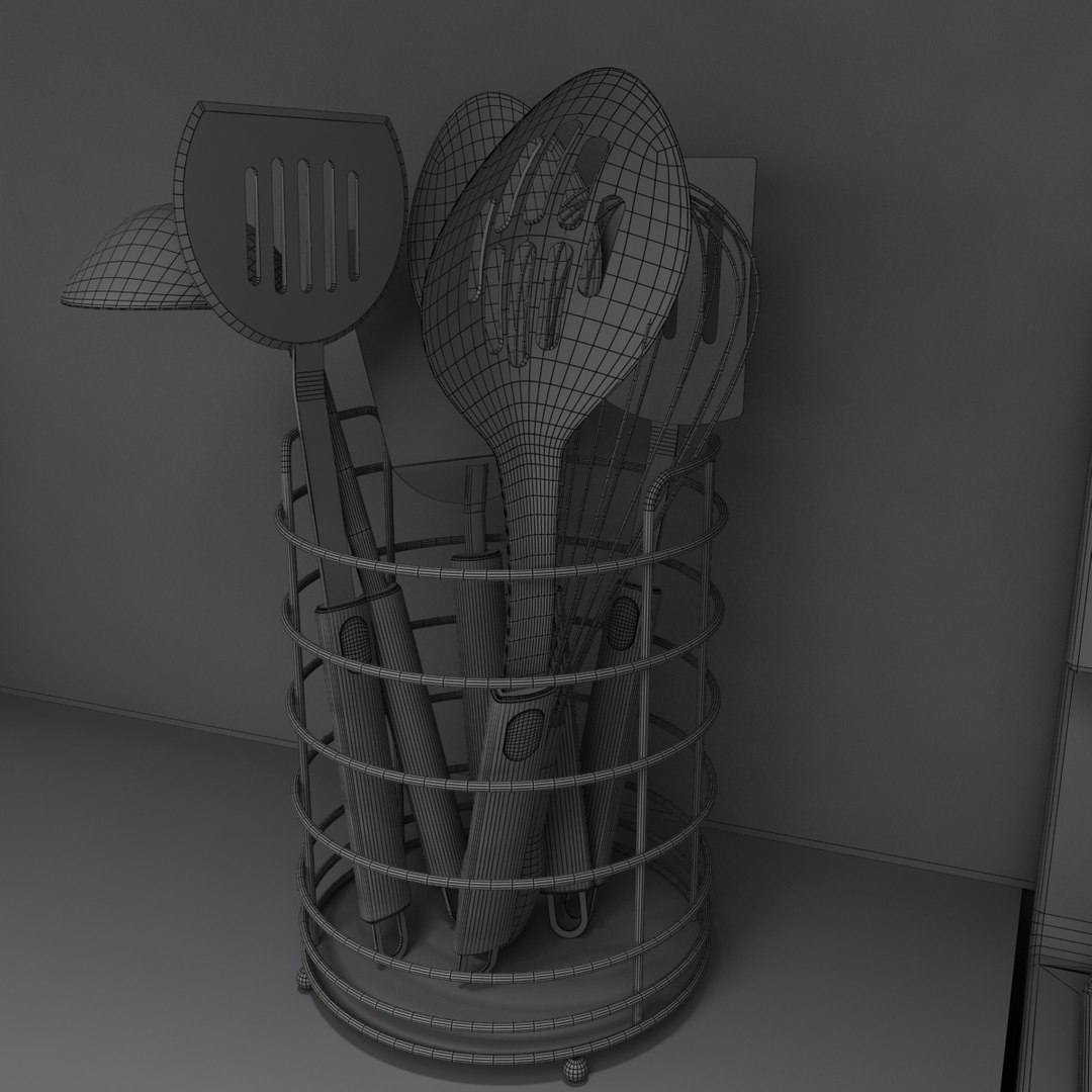 3ds Max Kitchen Scene Set