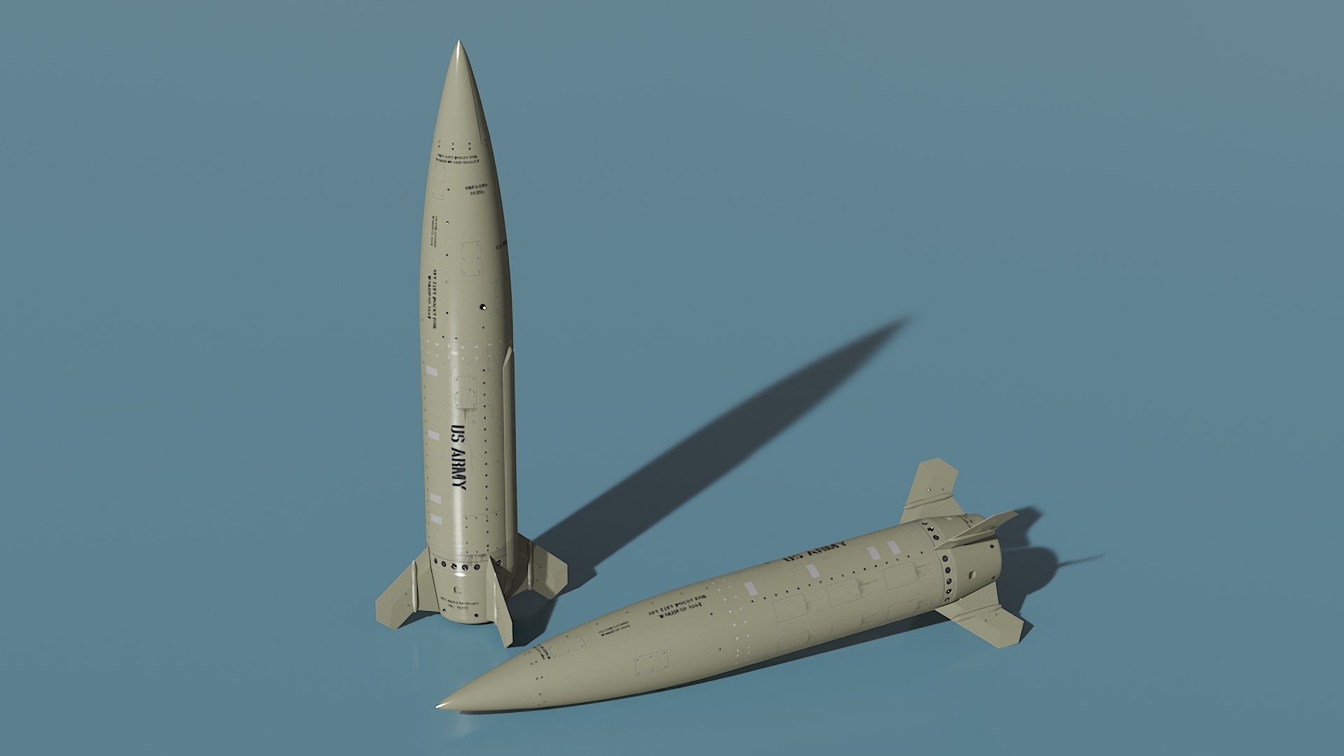 US Army Hellfire Missile MGM-140 ATACMS 3D - TurboSquid 2350585