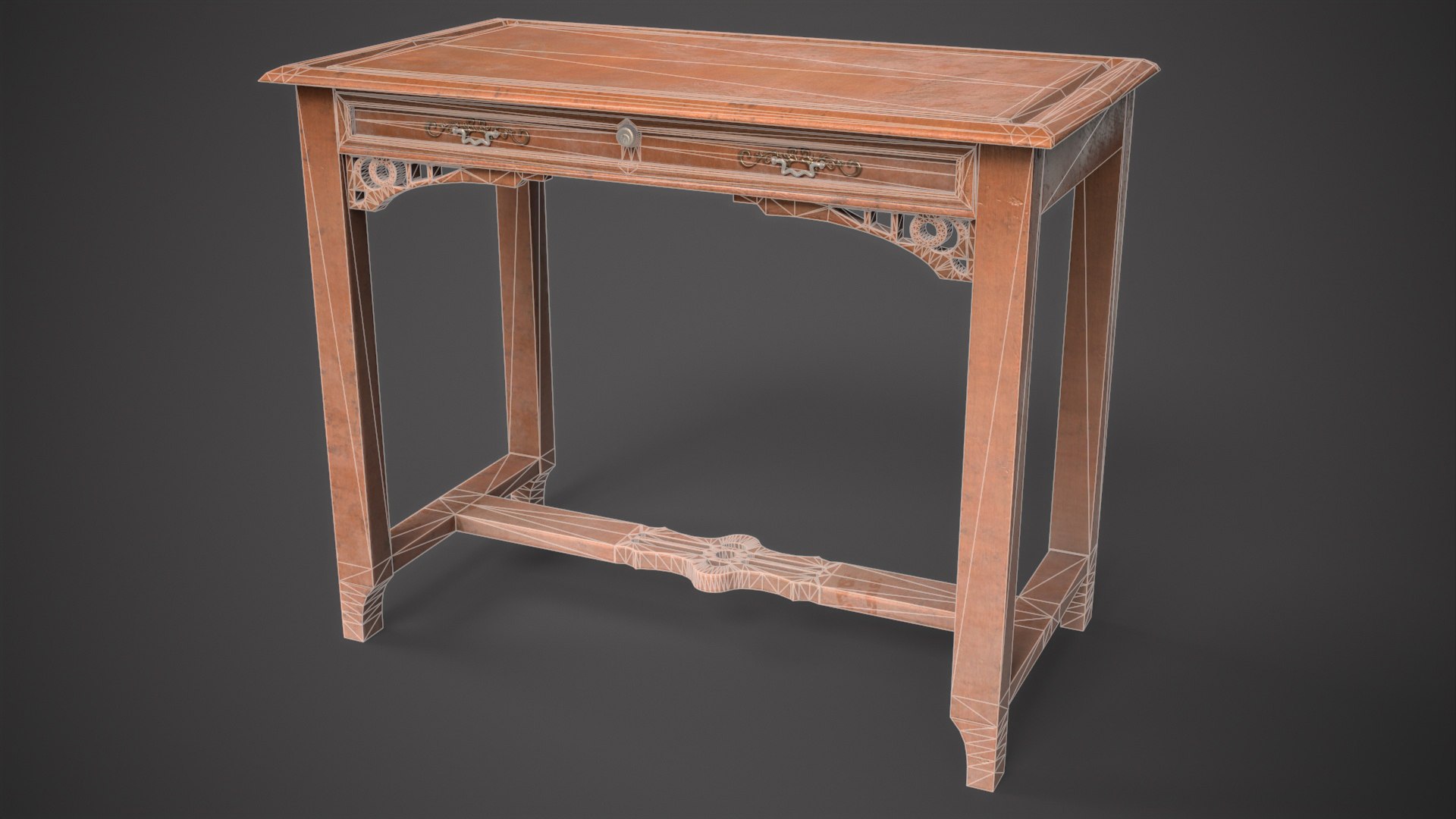 Antique Table 3D - TurboSquid 2240178