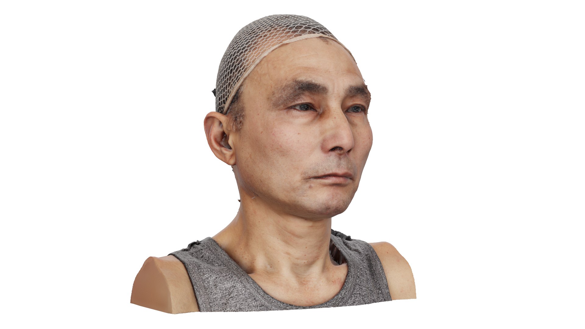 3D Raw Head Scan Hitarashi Hachigoro Model - TurboSquid 1943696