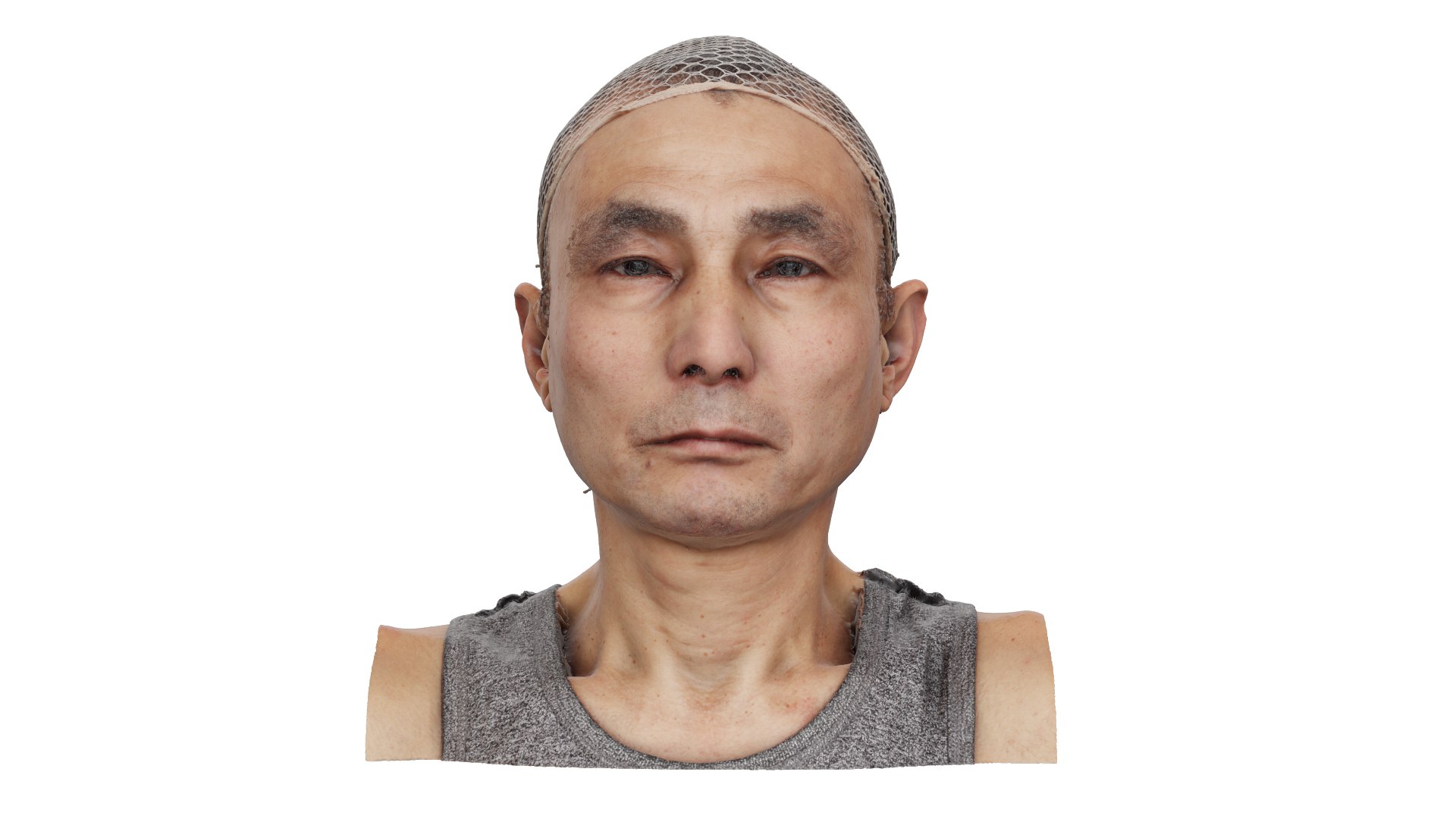 3D Raw Head Scan Hitarashi Hachigoro Model - TurboSquid 1943696