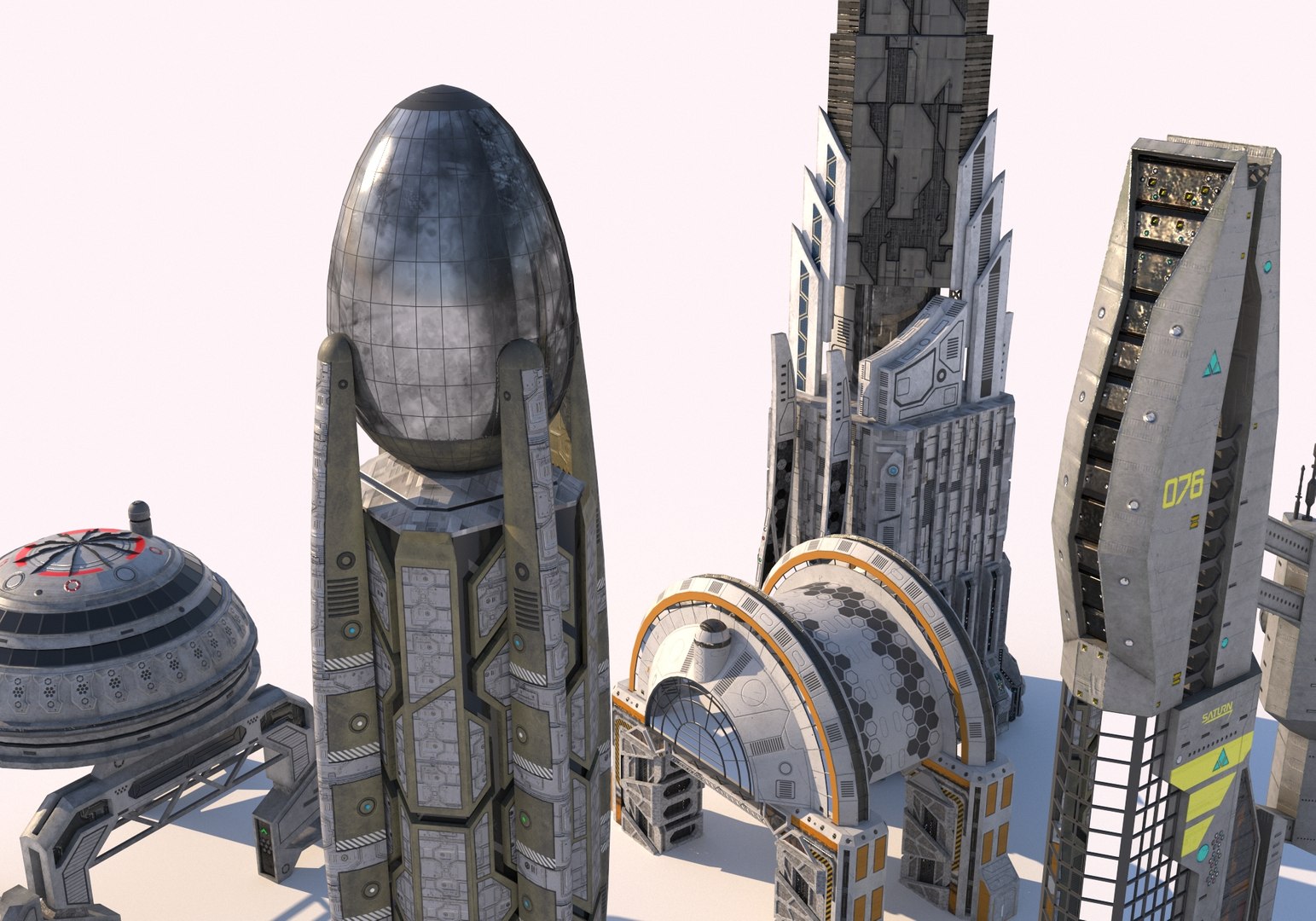 3D Modern Buildings Model - TurboSquid 1656639