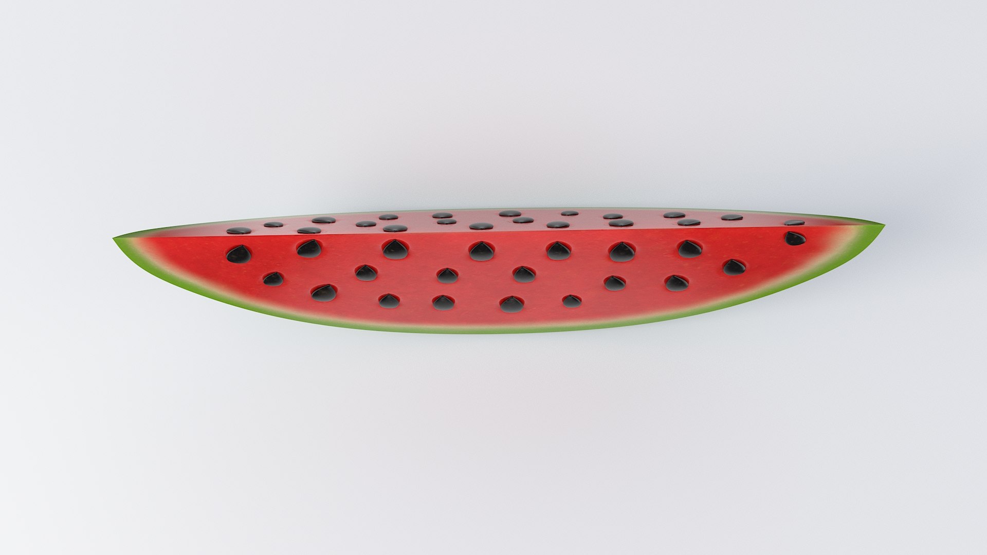 3D Cartoon Watermelon Slice 1 - TurboSquid 2104052
