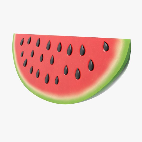 modelo 3d Cartoon Watermelon Slice 1 - TurboSquid 2104052