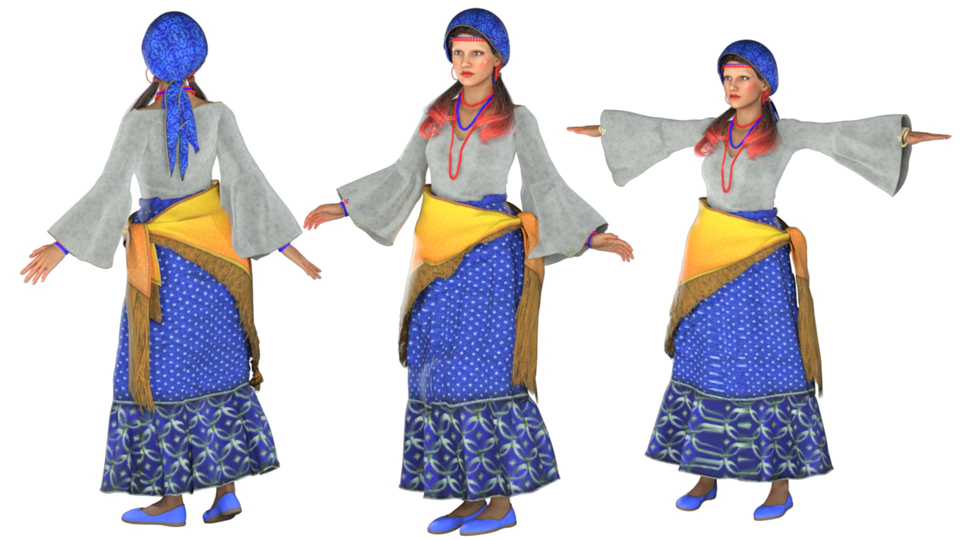 Realistic Rigged Style Woman-Lopa Character 3D Model 3D model ...