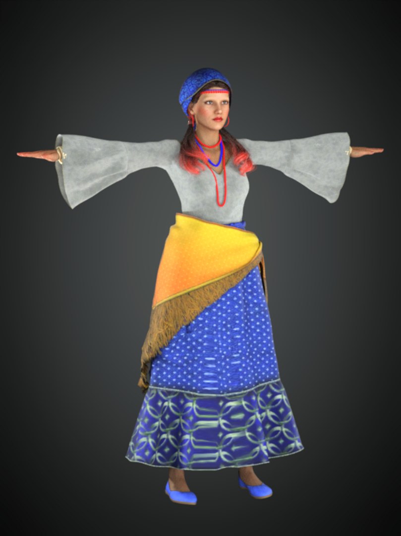 Realistic Rigged Style Woman-Lopa Character 3D Model 3D model ...
