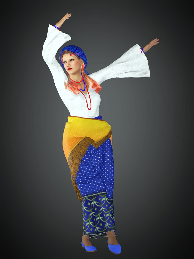 Realistic Rigged Style Woman-Lopa Character 3D Model 3D model ...