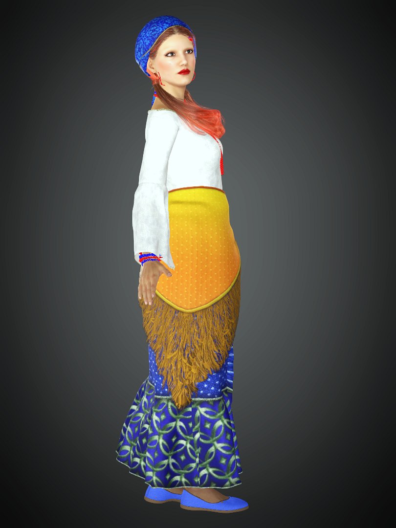 Realistic Rigged Style Woman-Lopa Character 3D Model 3D model ...