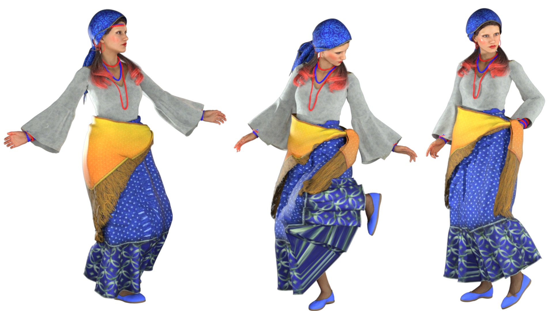 Realistic Rigged Style Woman-Lopa Character 3D Model 3D model ...