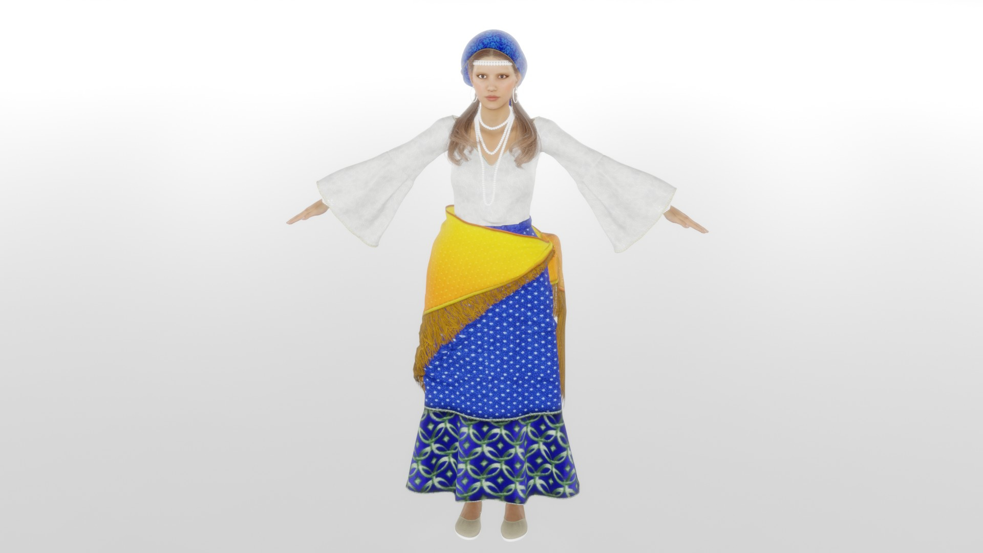 Realistic Rigged Style Woman-Lopa Character 3D Model 3D model ...