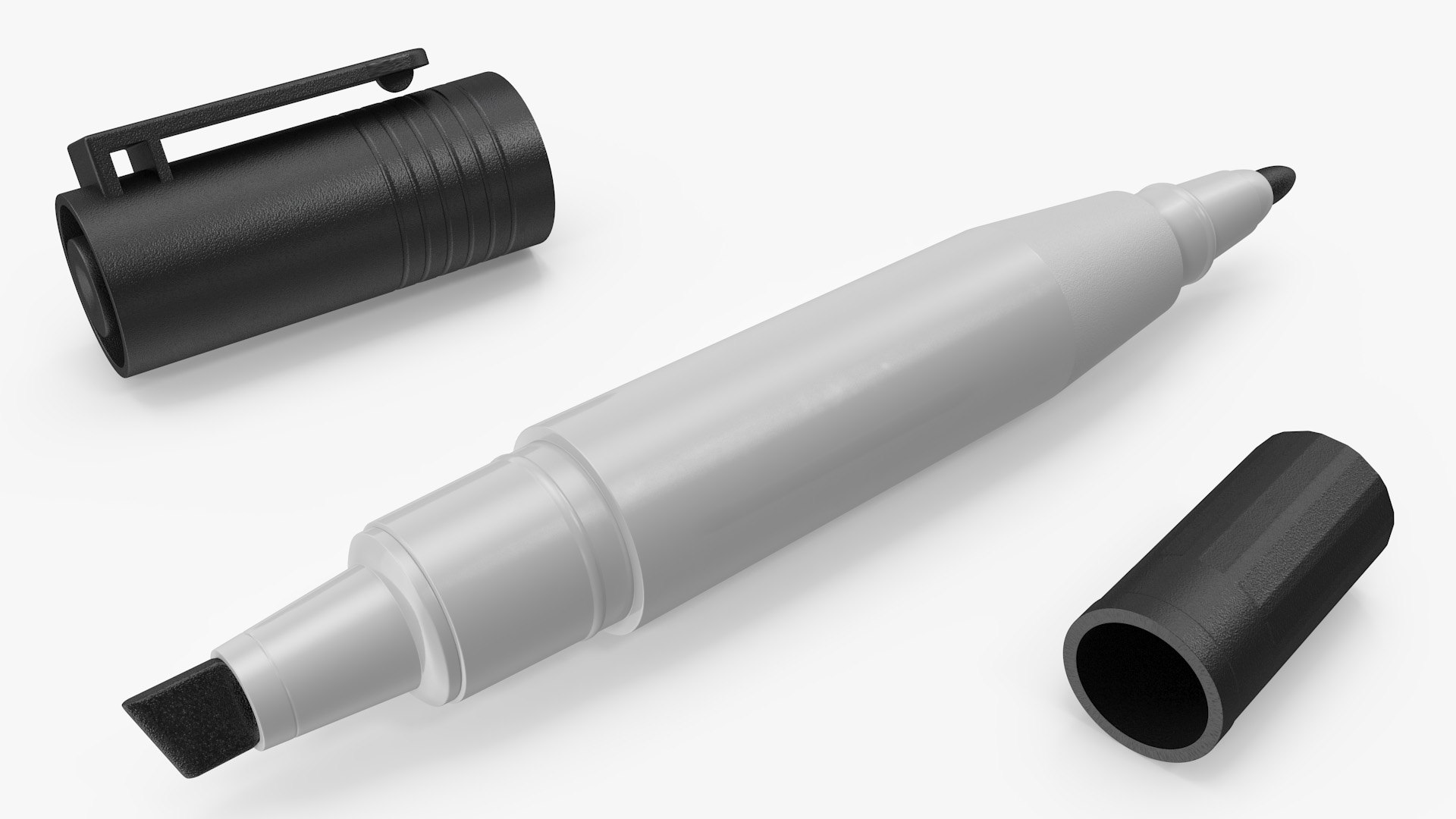 Double-Ended Marker 3D - TurboSquid 1950836