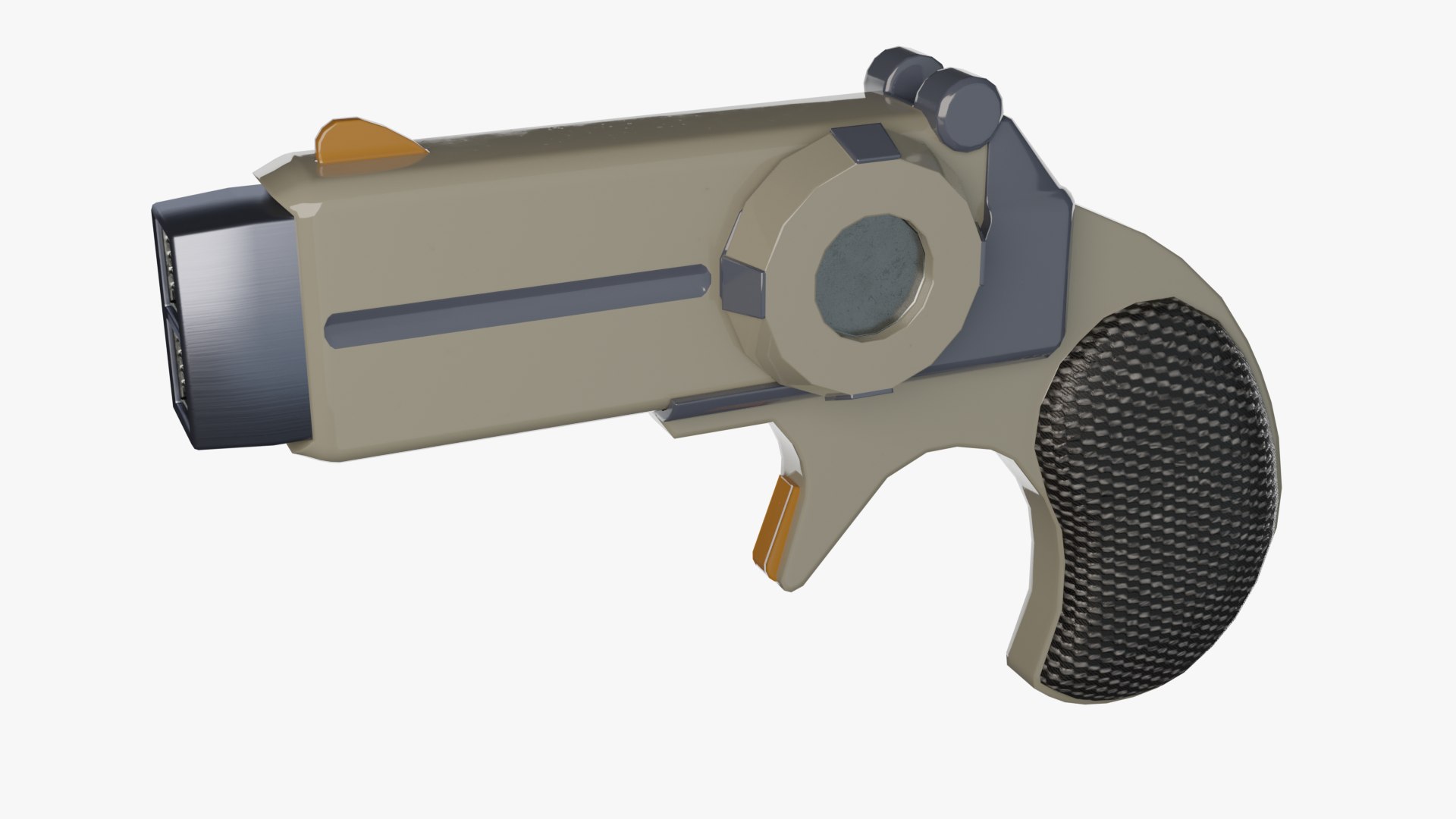 3D Sci-Fi Blaster Derringer Model - TurboSquid 2108098