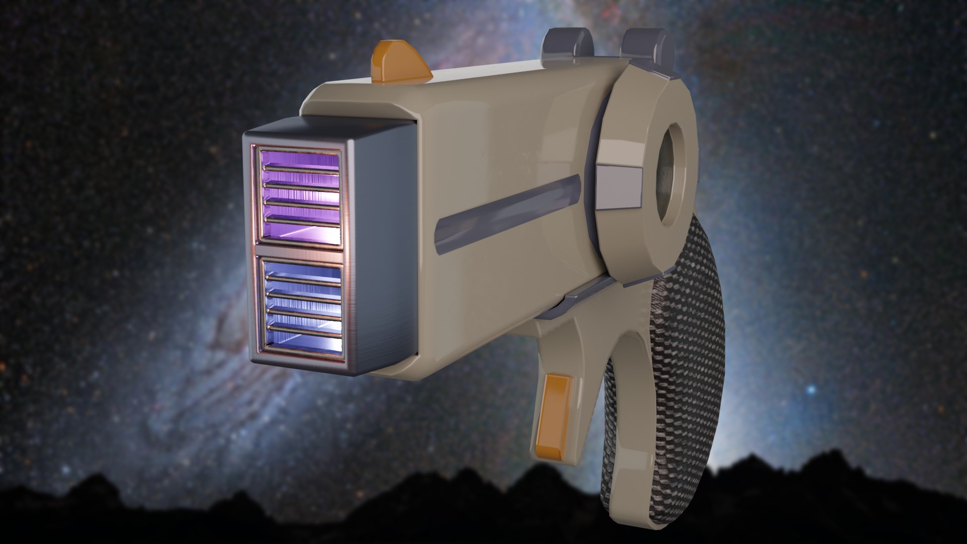 3D Sci-Fi Blaster Derringer Model - TurboSquid 2108098