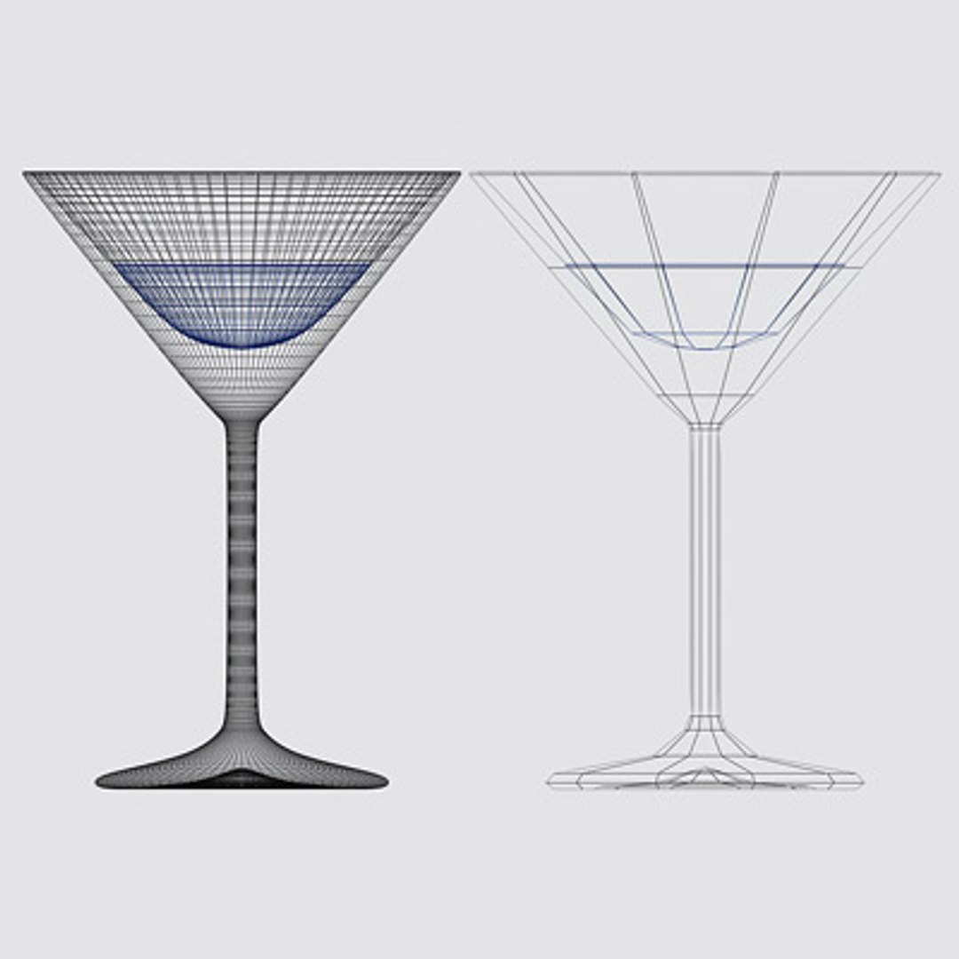 3d Model Martini Glass Scenes