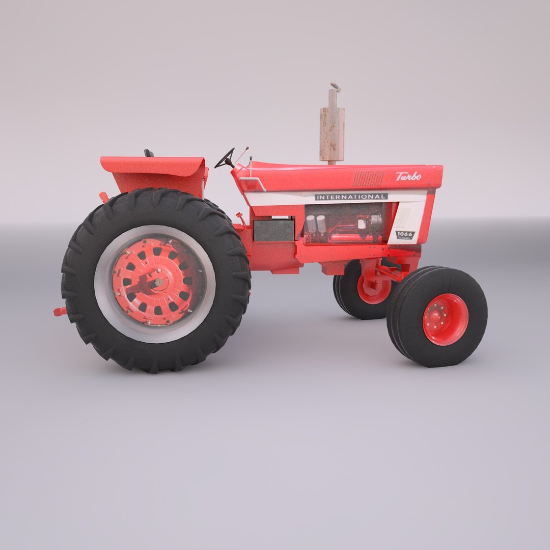 3d International 1066 Farmall Tractor Model