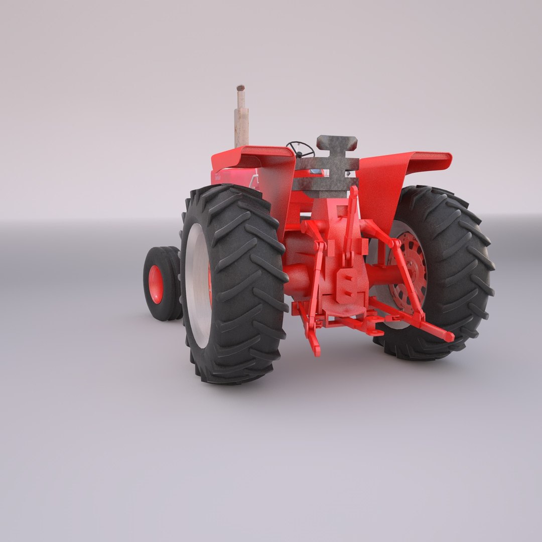 3d International 1066 Farmall Tractor Model