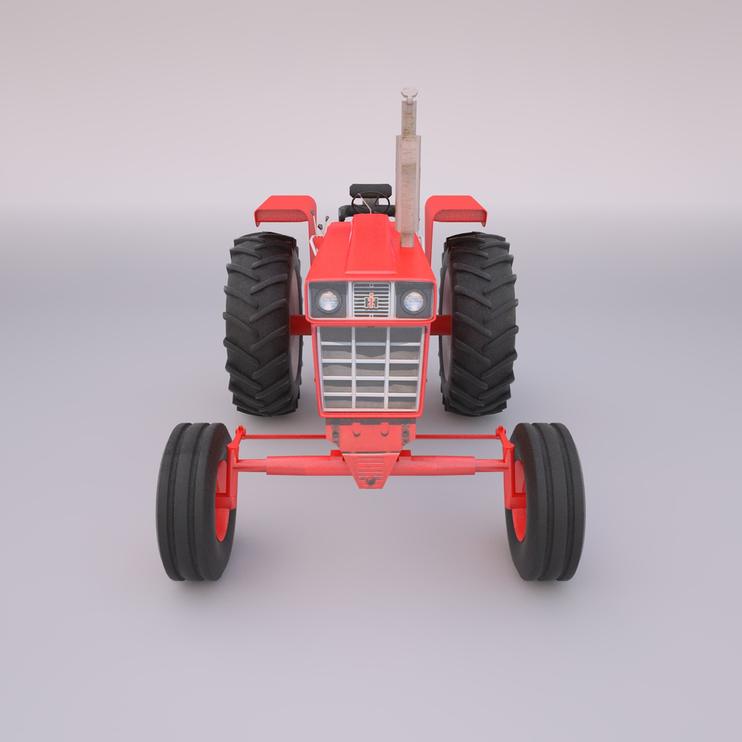 3d International 1066 Farmall Tractor Model