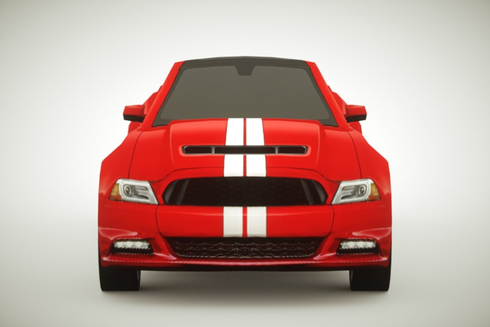 3d Model Generic Muscle-car V1 Car