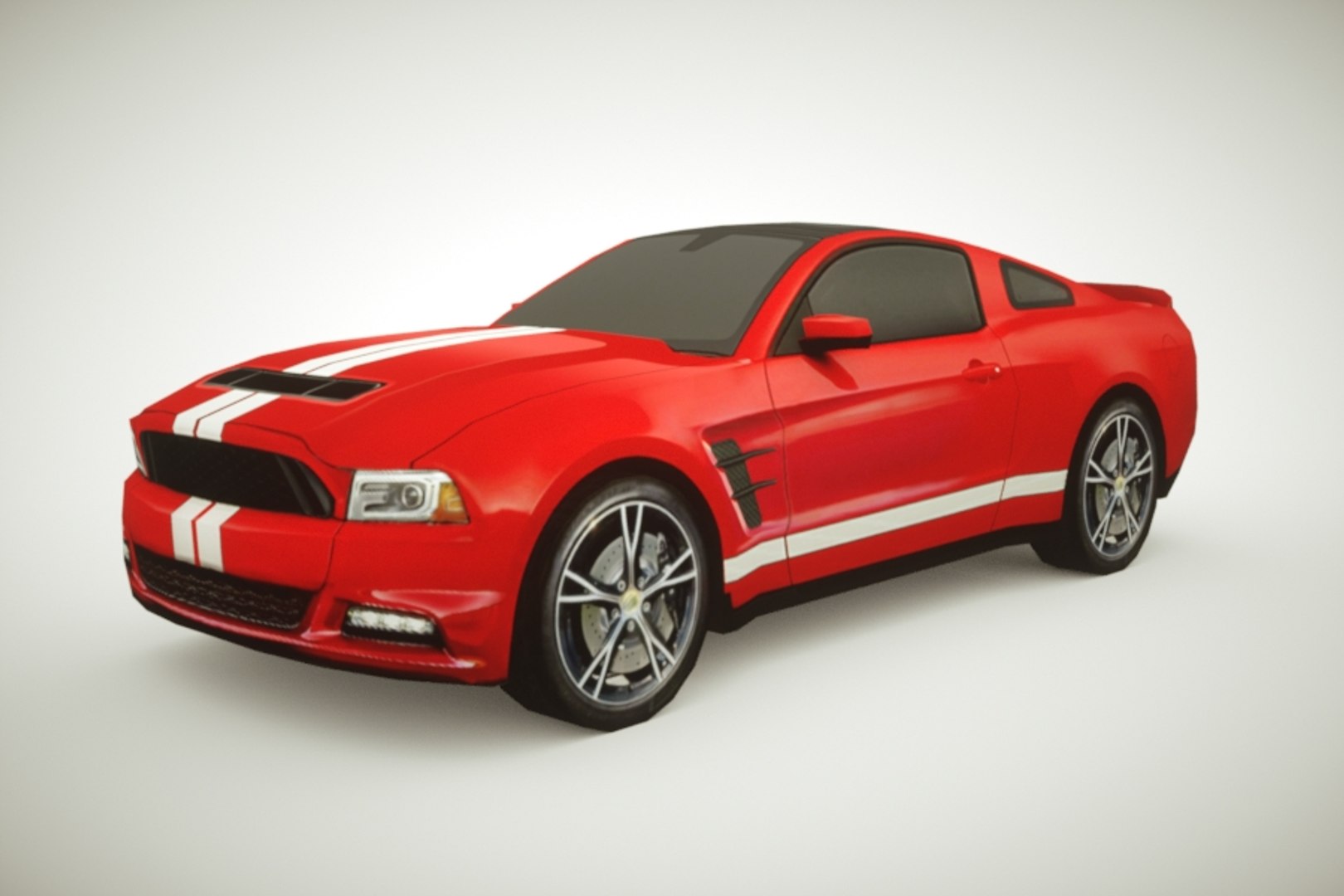 3d Model Generic Muscle-car V1 Car