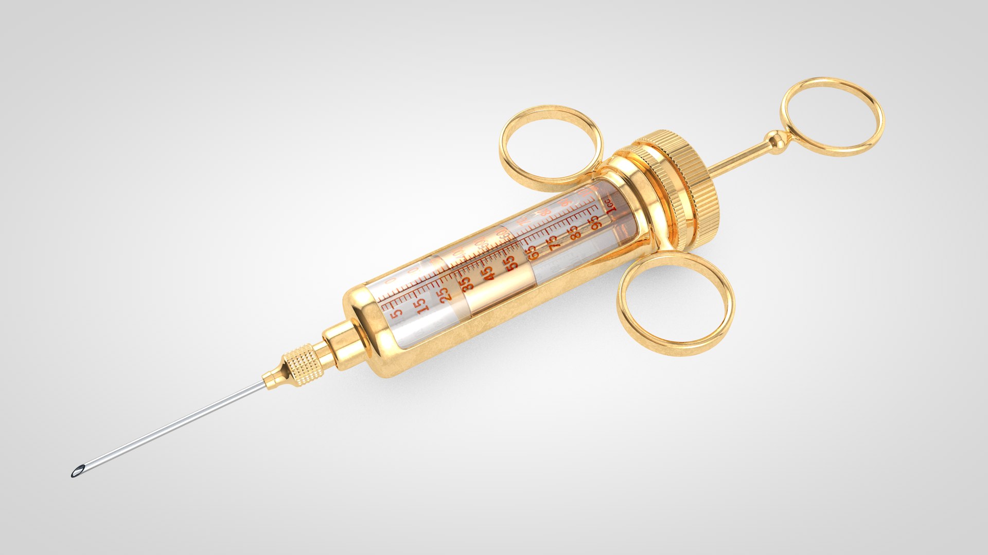 3d Model Of Old Syringe