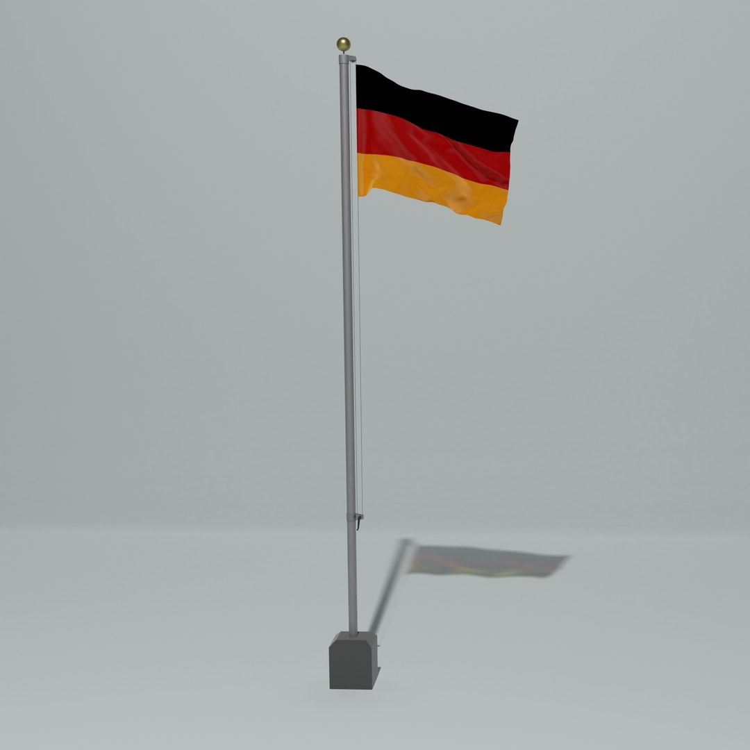 GERMANY FLAG 3D model - TurboSquid 1820485