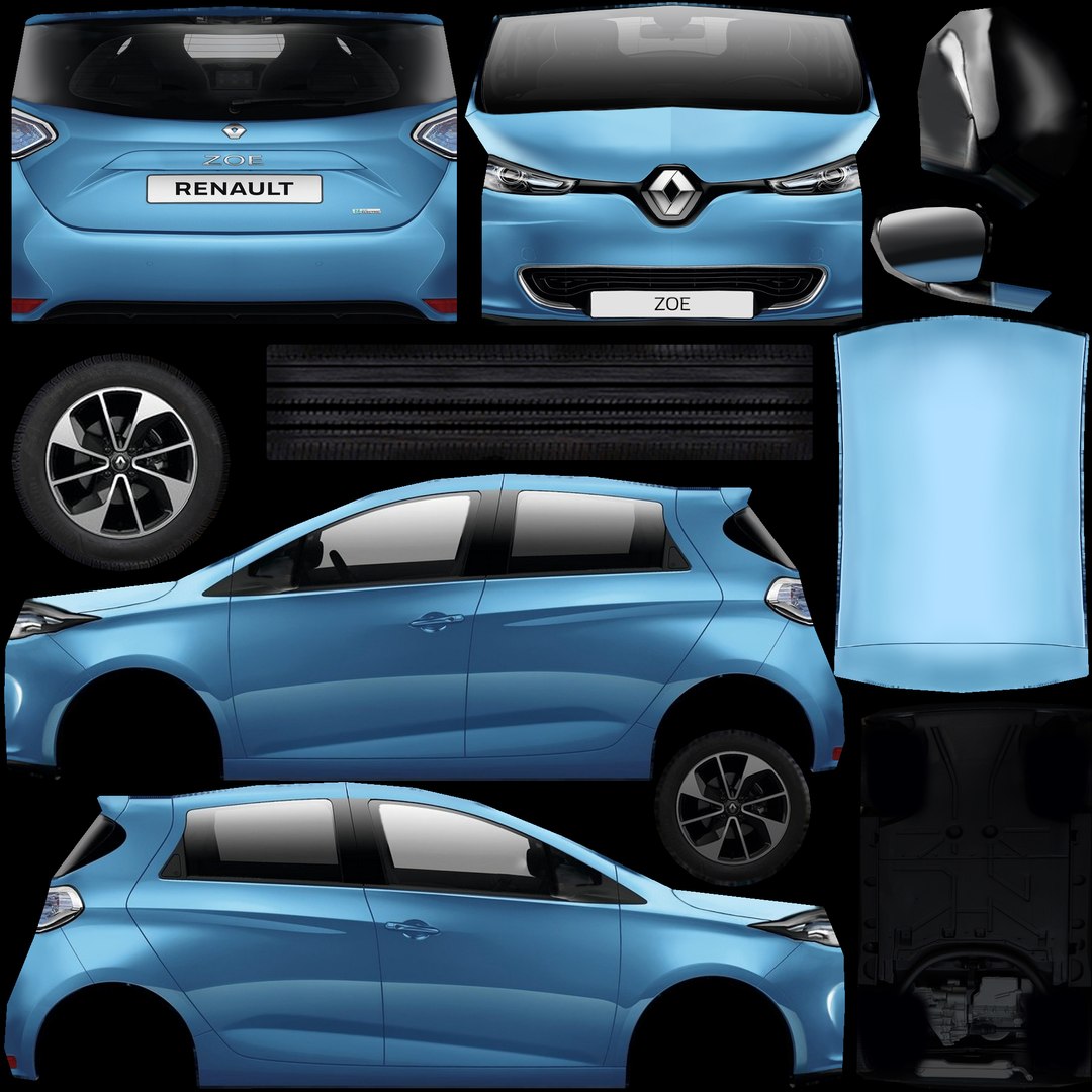 3d Model 2017 Renault Zoe