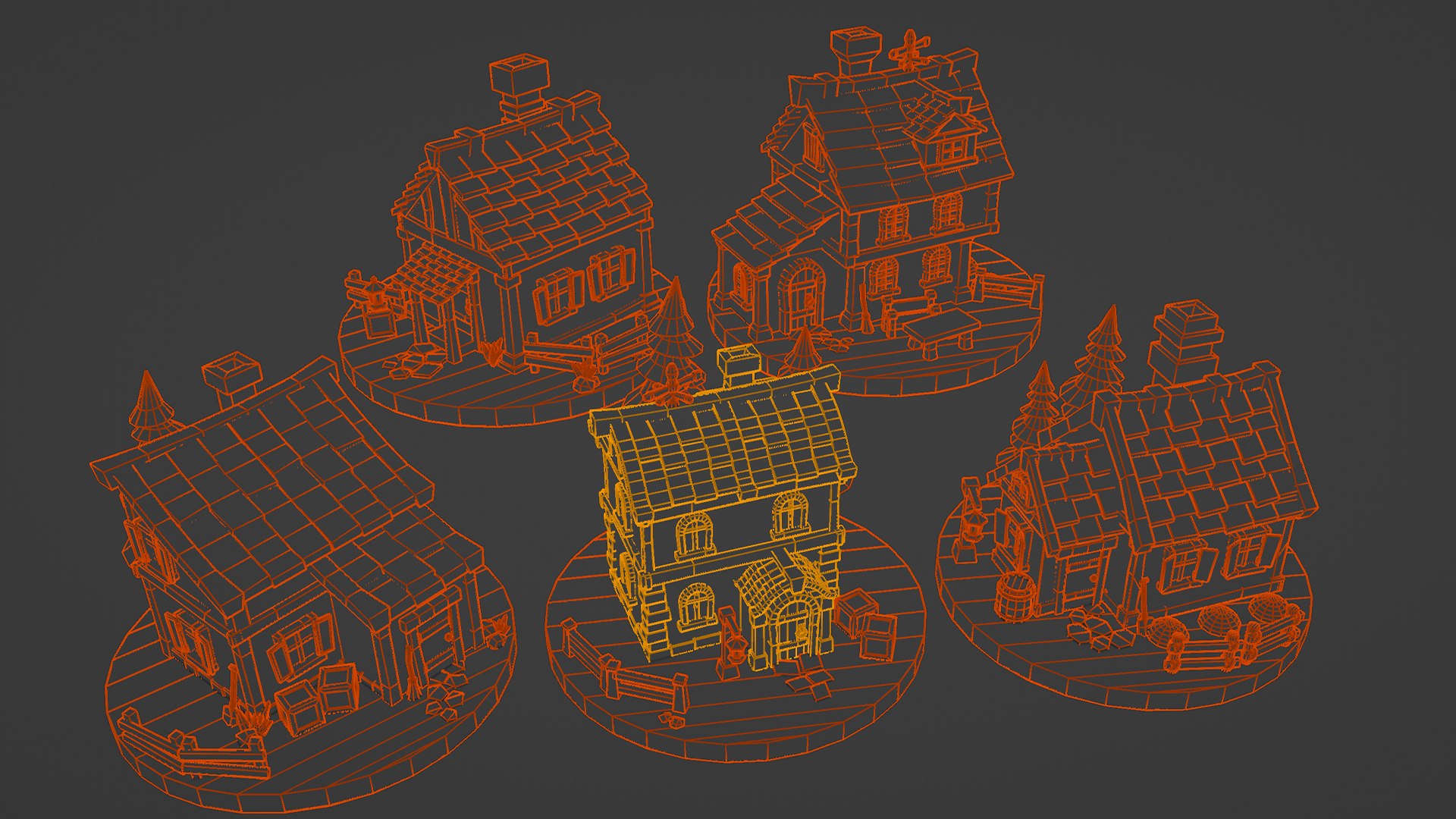 3D Stylized Simple House props model - TurboSquid 2089018