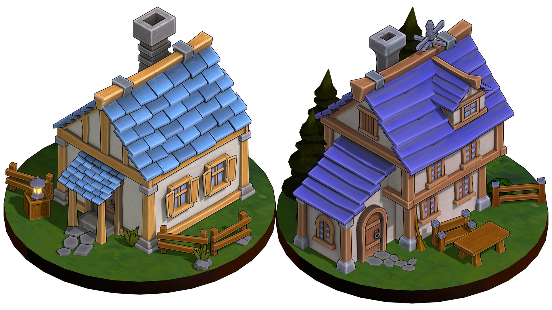 3D Stylized Simple House props model - TurboSquid 2089018